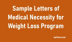 15 Sample Letters of Medical Necessity for Weight Loss Program - Apt Tones