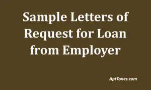 15 Sample Letters of Loan Request from Employer - Apt Tones