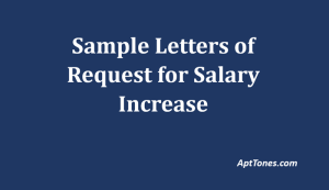 15 Sample Letters of Request for Salary Increase - Apt Tones
