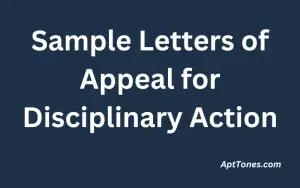 15 Sample Letters of Appeal for Disciplinary Action - Apt Tones