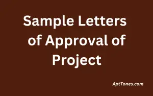 15 Sample Letters of Approval of Project - Apt Tones