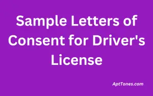 15 Sample Letters of Consent for Driver's License - Apt Tones