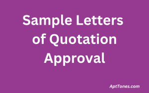 20 Sample Letters of Quotation Approval - Apt Tones
