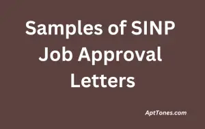 15 Samples of SINP Job Approval Letters - Apt Tones